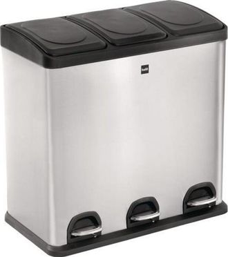 Helit Helit - Tretabfallsammler the separator 3x 20l DxH592mm va silber