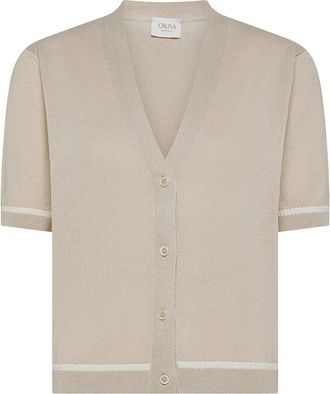 Cruna Femme, Pulls, Beige, Taille: 40 FR Grace 2653 Cardigan
