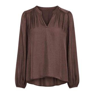 2-Biz Tandy Blouse - Femme - Blouses et Chemises - Brun - Taille: 38 FR