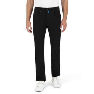 Pierre Cardin Herren Hose Lyon | M&auml;nner Freizeithose | Modern Fit | Schwarz 9000 | 32W - 34L
