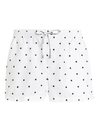Dolce & Gabbana polka dot swim shorts - Wei&szlig;