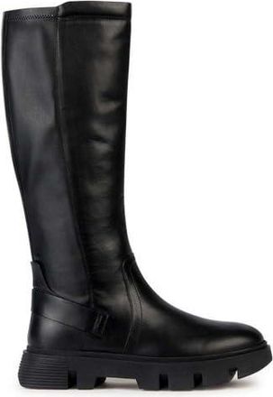 Geox Femme D Vilde au Canada Bottes Montantes, Noir, 40 EU