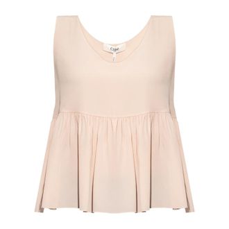Chlo&eacute; Seidentop - - Blouses & Shirts - Damen - Rosa - S