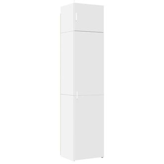 vidaXL Mobile Sottile Bianco 50x42,5x225 Cm In Truciolato - Vidaxl