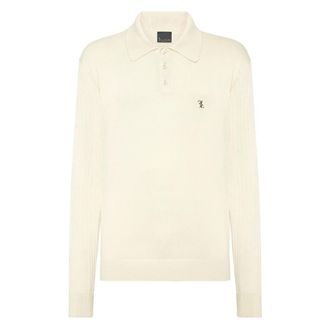 Billionaire Boys Club Gestrickter Pullover Polo-Neck LS - - Knitwear - Herren - Beige - 3XL