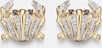 Yvonne L&eacute;on Yvonne L&eacute;on Ohrringe Crabe Coquillage Mini aus 9kt Gelbgold (375/1000) mit Diamanten