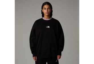 The North Face Sweatshirt W ESSENTIAL OVERSIZE CREW sportlicher Stil, aus Baumwolle und Polyester