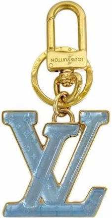 Louis Vuitton unisex, Pre-owned, Bleu, Taille: ONE Size Porte-cl&eacute;s en tissu Pre-owned