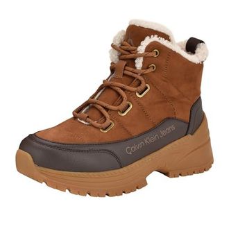 Calvin Klein Bottines Noanne pour femme, Brun moyen 210, 9.5