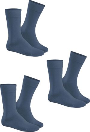 Hudson Unisex Socken Simply³ 3-Pack Marine-mel. 0387 39-42