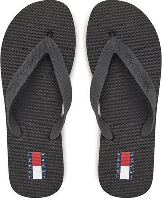 Tommy Jeans Zehentrenner Tjm Beach Sandal EM0EM01560 Schwarz