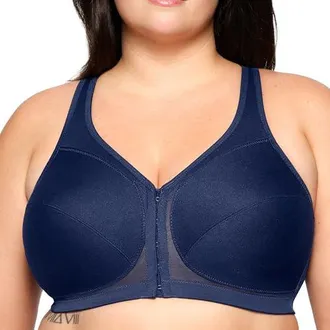 Glamorise Soutien-Gorge MagicLift Grandes Tailles Aide à la Posture, Fermeture Frontale, sans Armatures n°1265