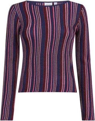 Vila Top Vimelvina ray&eacute; &agrave; manches longues