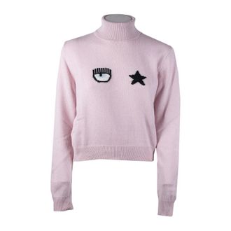 Chiara Ferragni Eye Star Pullover - - Knitwear - Damen - Lila - M