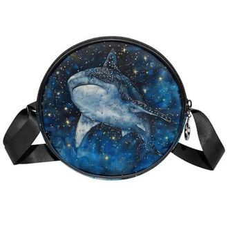 Generic Petit sac &agrave; bandouli&egrave;re Circle pour femme, petit sac &agrave; bandouli&egrave;re avec fermeture &eacute;clair, bretelles r&eacute;glables, sac &agrave; main rond d&eacute;contract&eacute; pour femmes