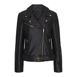 Notyz Notyz, Femme, Vestes, Noir, Taille: 44 FR Blouson motard