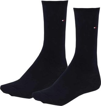 Tommy Hilfiger Damensocken Doppelpack blau Gr&ouml;&szlig;e 35-38