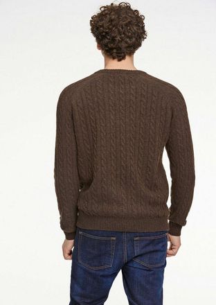 Lindbergh Strickpullover mit Zopfmuster, hoher Wollanteil
