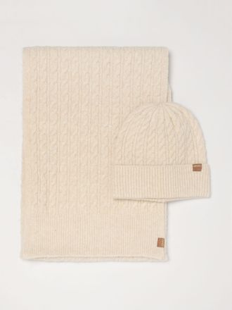 Liu Jo Ensemble deux pi&egrave;ces avec bonnet et &eacute;charpe c&ocirc;tel&eacute;s en maille tiss&eacute;e