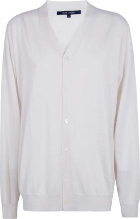 Sofie D'Hoore Femme, Pulls, Blanc, Taille: 40 FR Marvel Long Sleeves V Neck Cardigan