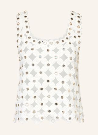 Maje Stricktop Mit Nieten weiss