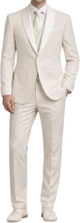 Bharnaba Homme, Costumes, Beige, Taille: XL Costume &Eacute;l&eacute;gant