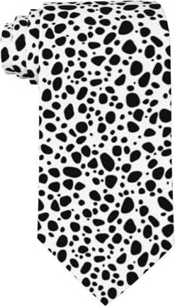 Generic Dalmatien Noir Et Blanc Cravate Polyvalente Cravate Homme Décontractée Cravates Hommes Pour Mariages Bureau Scolaires