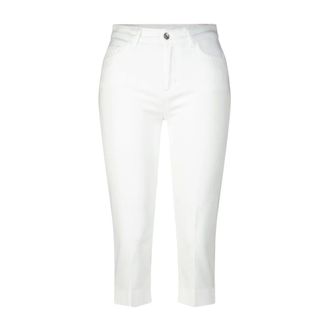 Liu Jo Femme, Jeans, Blanc, Taille: W29 Jean Capri Orné de Cristaux