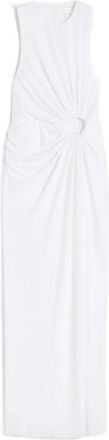 Sportmax Femme, Robes, Beige, Taille: 38 FR Robe Maxi Stretch en Cr&ecirc;pe Jersey