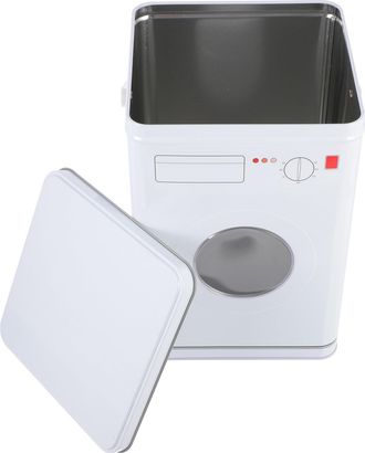 BESPORTBLE Aufbewahrungsbox In Waschmaschinenform mit Großer Kapazität Bügeleisenbehälter aus Robustem Material Haushaltsbox für Kleinigkeiten und Tierfutter Dek