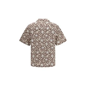 Prada Mens Brown Cotton Shirt
