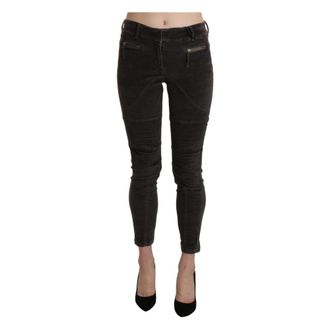 Ermanno Scervino Capri Cropped Mid Waist Hose - - Jeans - Damen - Braun - S