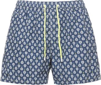 Saint Barth Homme, Maillots de bain, Bleu, Taille: XL Lighting Micro Fantasy Swim Shorts
