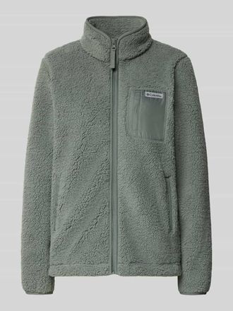 Columbia Fleecejacke mit Stehkragen und Label-Detail
