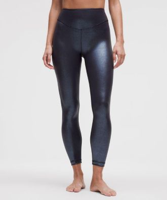 lululemon Legging Wunder Under SmoothCover Foil pour Femmes - 64 cm - Noir - Taille 14
