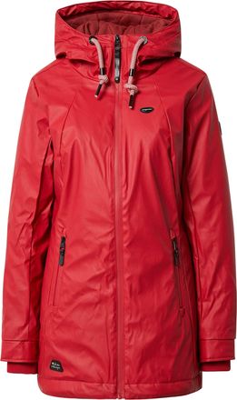 Ragwear Zuzka Rainy Damen Regenjacke Jacke Coat Regenmantel &Uuml;bergangsjacke (DE/NL/SE/PL, Alphanumerisch, L, Regular, Regular, Rot)