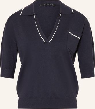 Luisa Cerano Luisa Cerano Strick-Poloshirt blau