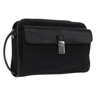Gucci Sac &agrave; main en nylon Pre-owned - Femme - Pre-owned - Noir - Taille: ONE Size