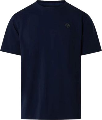 North Sails Homme, Tops, Bleu, Taille: 2XL T-shirt avec &eacute;cusson logo