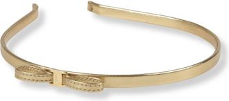 Ferragamo Femme, Accessoires, Beige, Taille: ONE Size Cerchietto Mini Bow