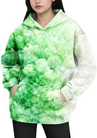 Generic Chandail à capuche long pour femme, sweatshirts à capuche surdimensionnés, à motif camouflage, chemises à manches longues, pull dautomne avec poche, s