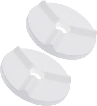 Cabilock 2 Stück Keramik Brennmatten aus Aluminiumoxid Feuerfeste Töpferofen Stützunterlagen Kompakte Runde Brennplatten für Töpferbedarf und Keramik Brenngest