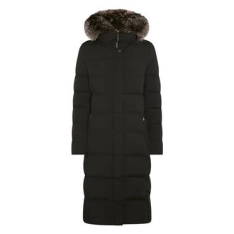 Moorer Femme, Manteaux, Noir, Taille: 42 FR Manteau matelass&eacute; &agrave; capuche Zagarakn