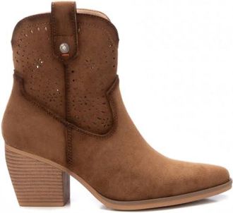 Refresh Bottes de cowboy Femme Taupe - Chaussures confortables et polyvalentes - Mode décontractée - Modèle 17251803 (Taille37)