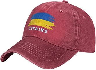 Generic Casquette Trucker Drapeau Ukrainien Denim Ukrainien S&eacute;chage Rapide Casquette De Baseball Respirante Chapeau pour Cyclisme Soir&eacute;es Randonn&eacute;e