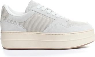 Hogan Low-Top Sneaker - Skysraper Suede Grey Print Velvet - Gr. 37,5 (EU) - in Weiß - für Damen