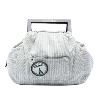 Chanel Pre-owned Vintage Canvas Handbag - - Pre-owned - Damen - Grau - ONE SIZE