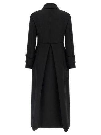 Max Mara Womens Black Wool Coat Clothing
