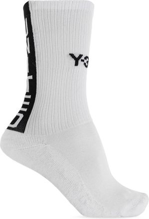 Yohji Yamamoto Femme, Sous-vêtements, Blanc, Taille: L Nbhd Ribbed Crew Socks