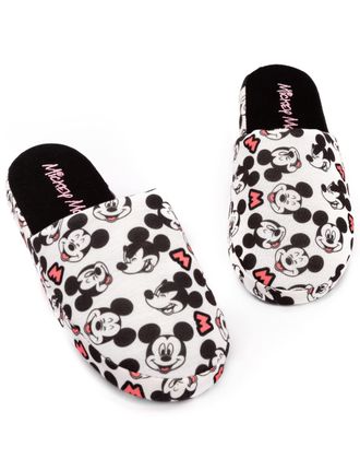 Disney Mickey Mouse Damen Hausschuhe mit Allover-Print